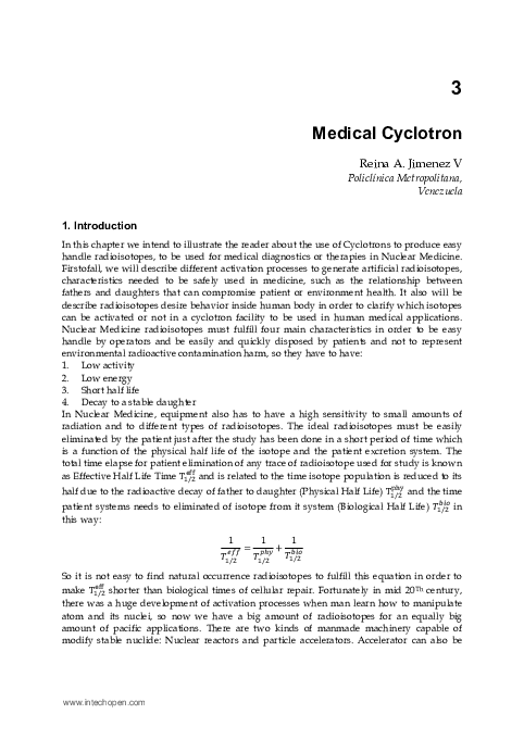 (PDF) Medical Cyclotron