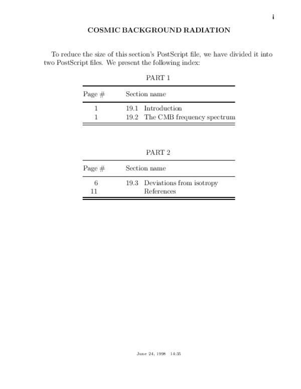 (PDF) Cosmic background radiation