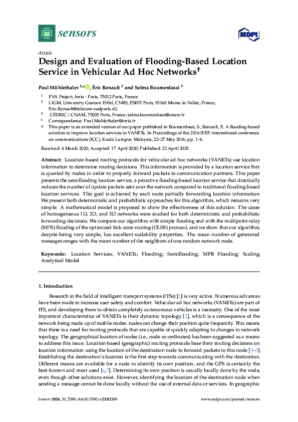 Pdf Design And Evaluation Of Flooding Based Location Service In