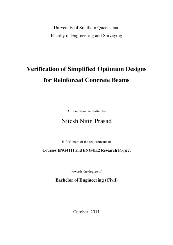 (PDF) Verification of simplified optimum designs for reinforced ...