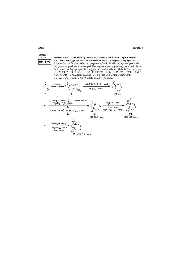 (PDF) Studies Towards the Total Synthesis of Cycloaraneosene and ...