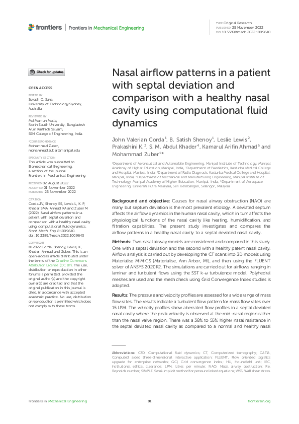 (PDF) Nasal airflow patterns in a patient with septal deviation and ...