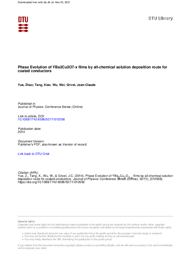 (PDF) Open Access proceedings Journal of Physics: Conference series