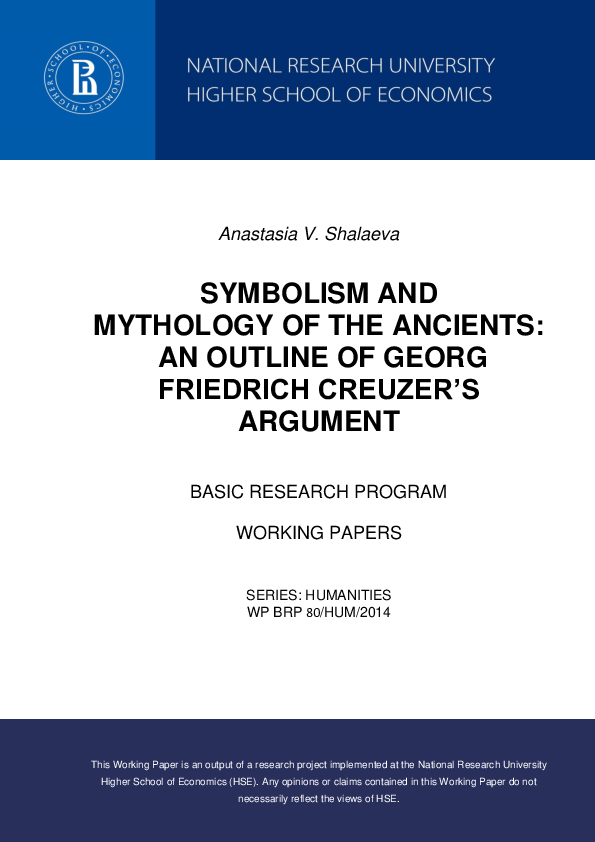 (PDF) Symbolism and Mythology of the Ancients: An Outline of Georg ...