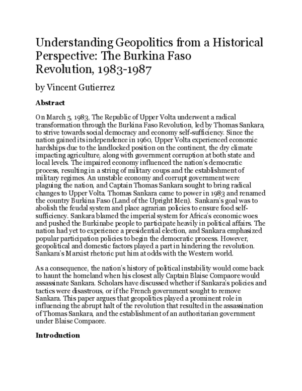 (PDF) Understanding Geopolitics from a Historical Perspective