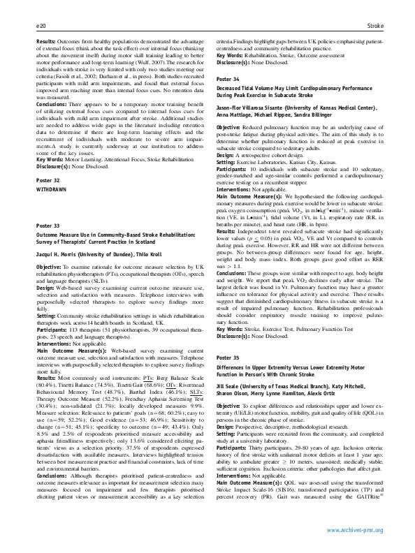 (PDF) Differences in Upper Extremity Versus Lower Extremity Motor ...
