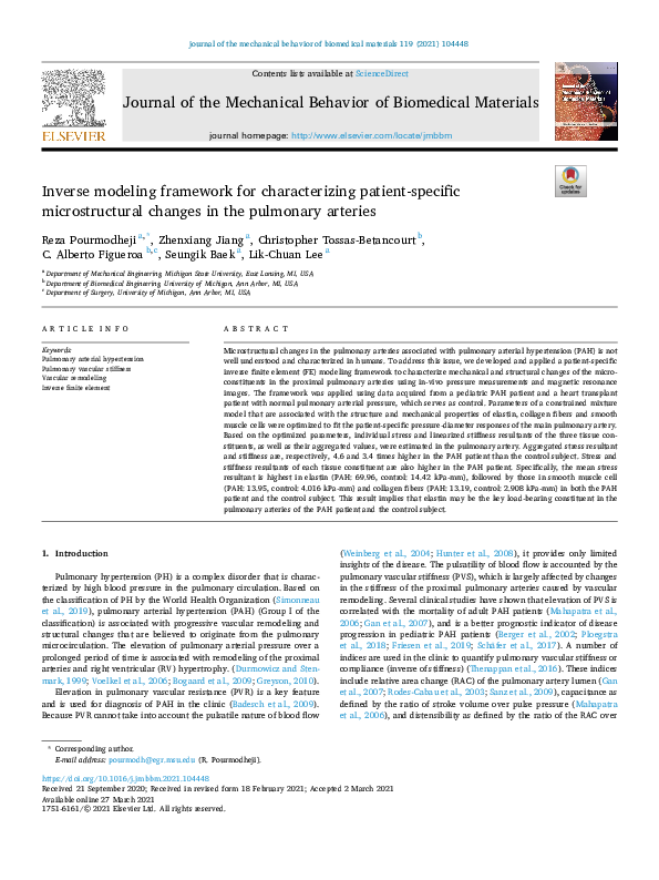(PDF) Inverse modeling framework for characterizing patient-specific ...