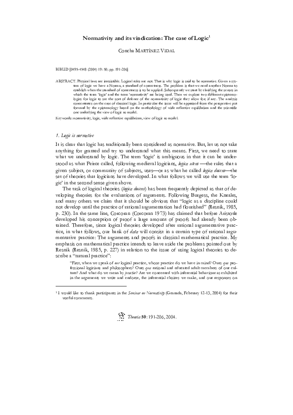 (PDF) Normativity and its vindications