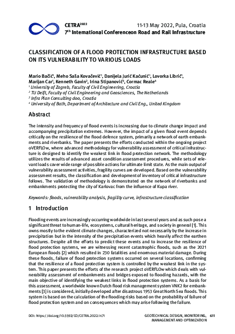 (PDF) Classification of a flood protection infrastructure based on its ...