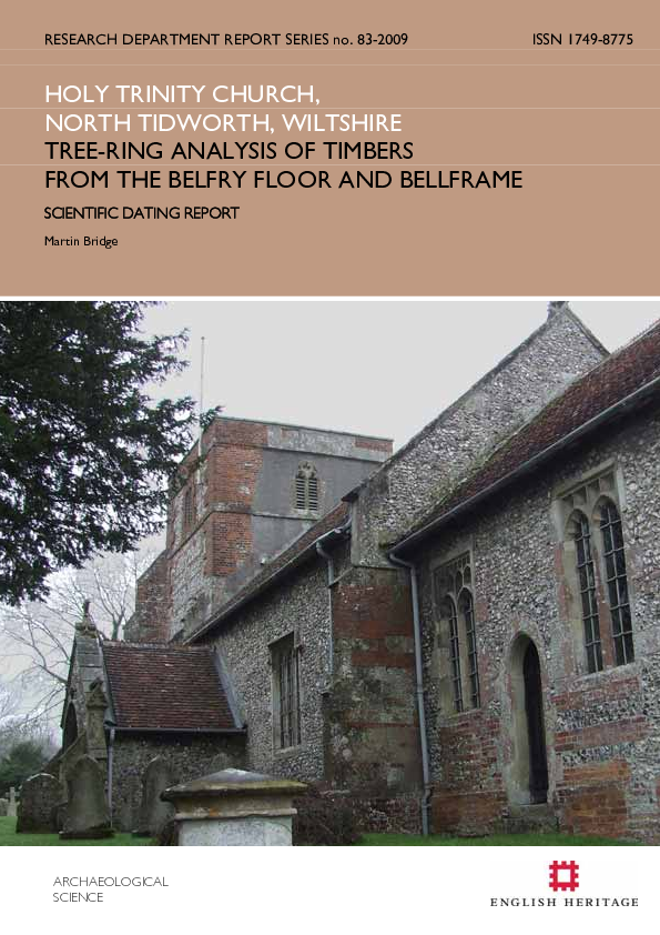 (PDF) Holy Trinity Church, North Tidworth, Wiltshire Tree-Ring Analysis ...