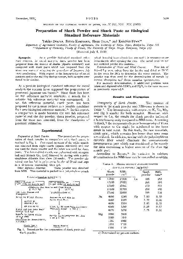 (PDF) Preparation of Shark Powder and Shark Paste as Biological ...