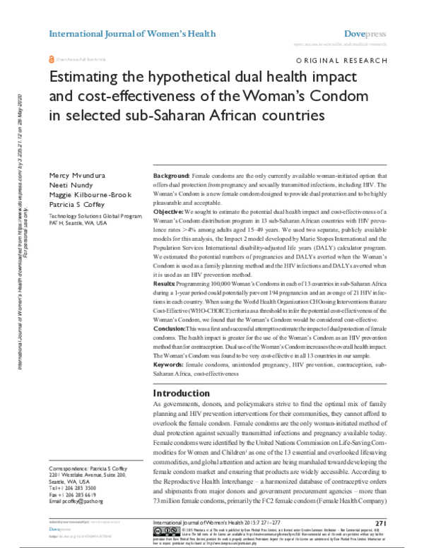 (PDF) Estimating the hypothetical dual health impact and cost ...