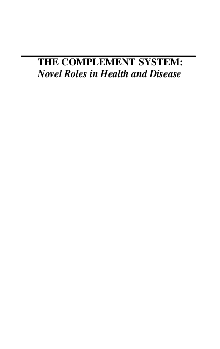 (PDF) The Complement System