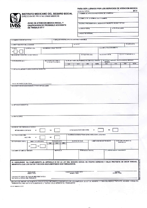 (PDF) FORMATO ST 7 IMSS | Alexis Luria - Academia.edu