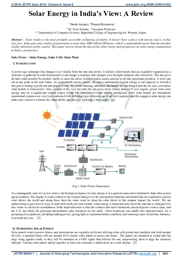 (PDF) Solar Energy in India’s View: A Review