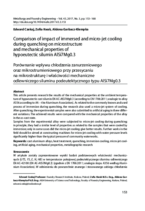 (PDF) COMPARISON OF IMPACT OF IMMERSED AND MICRO-JET COOLING DURING ...