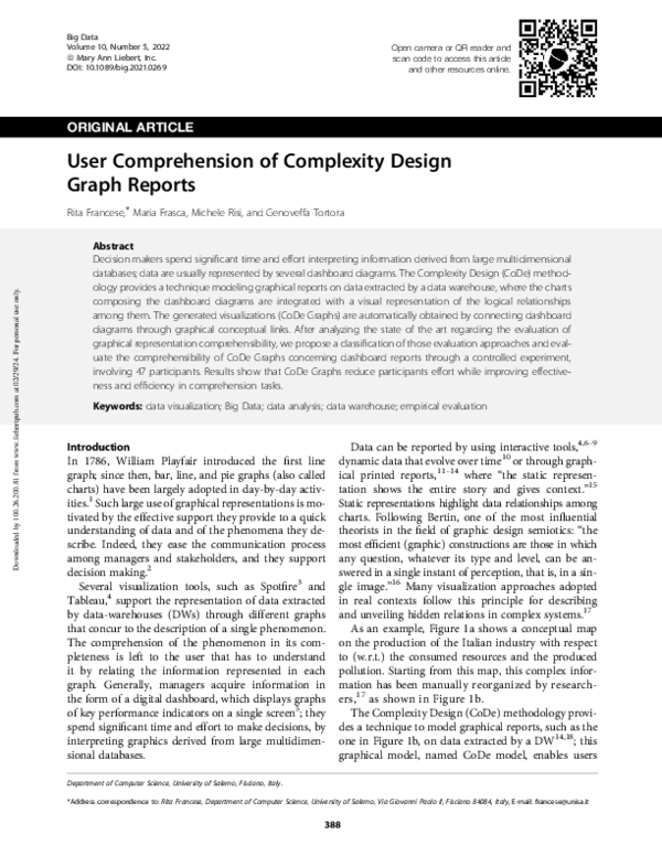 (PDF) Evaluating User Comprehension of CoDe Graphs