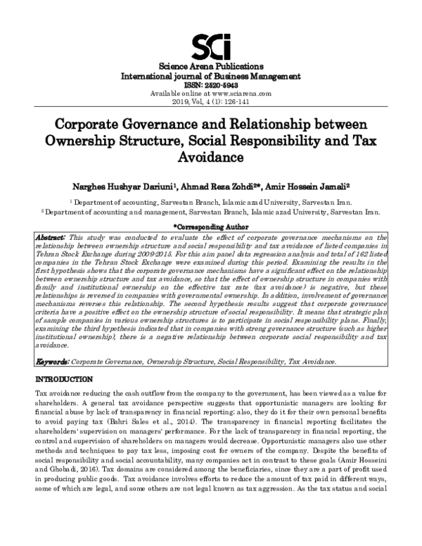 (PDF) Corporate governance and the relationship between EVA and created shareholder value