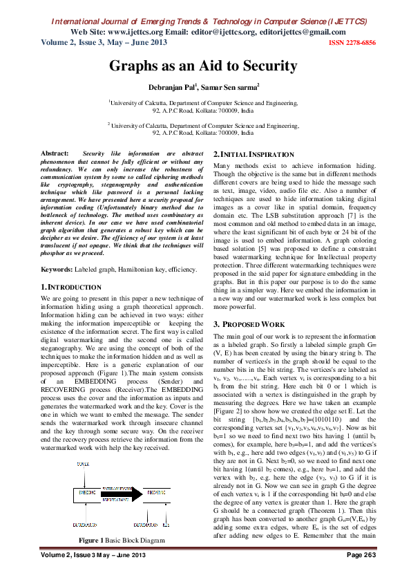 (PDF) Graphs as an Aid to Security