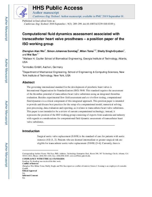 (PDF) Computational Fluid Dynamics Assessment Associated with ...