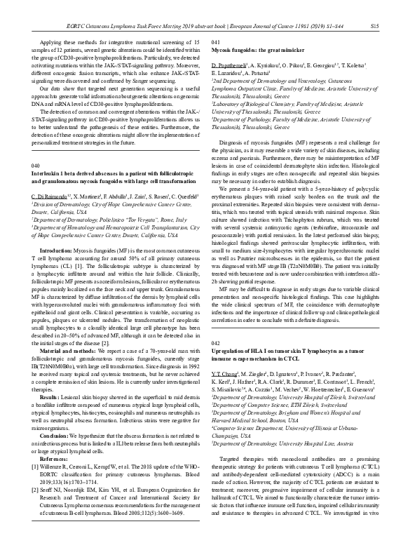 (PDF) Mycosis fungoides: the great mimicker