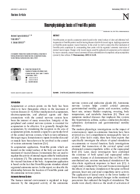 (PDF) Neurophysiologic basis of Front-Mu points