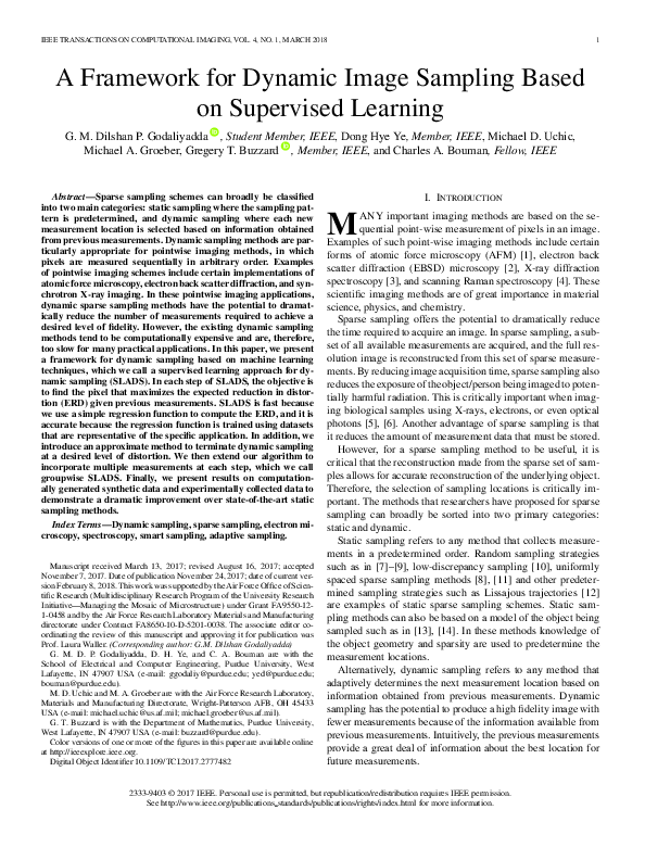 (PDF) A Framework for Dynamic Image Sampling Based on Supervised Learning