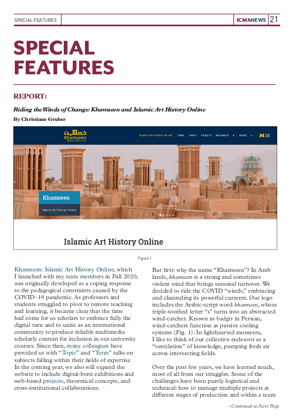 (PDF) Riding the Winds of Change: Khamseen and Islamic Art History Online