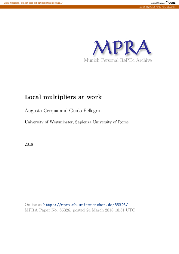 (PDF) Local multipliers at work