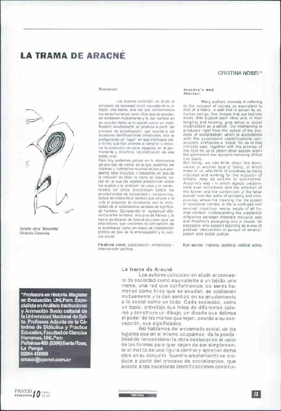 (PDF) La trama de Aracné