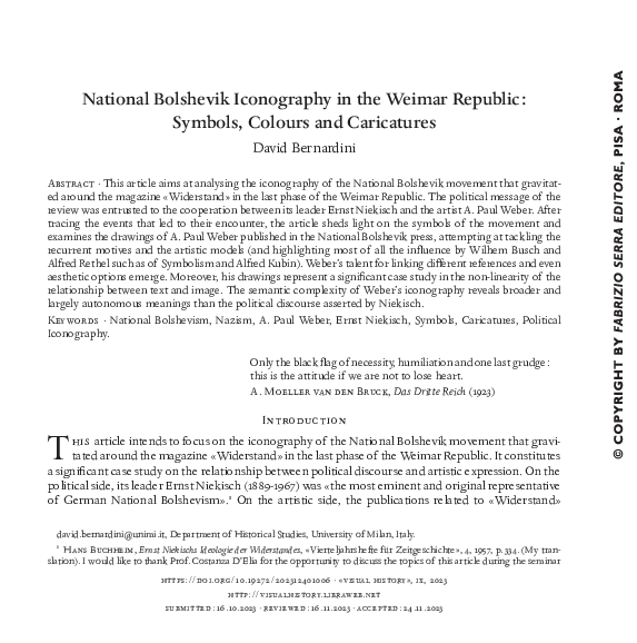 (PDF) National Bolshevik Iconography in the Weimar Republic: Symbols ...