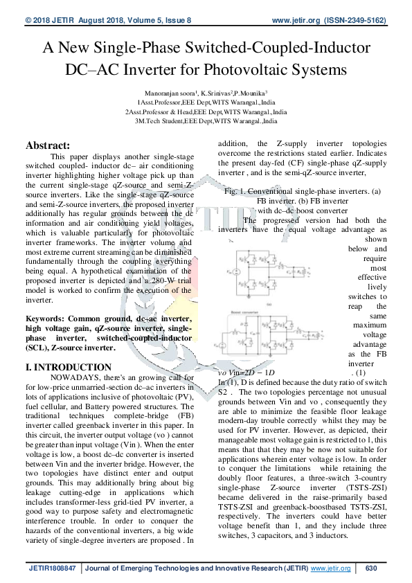 (PDF) A New Single-Phase Switched-Coupled-Inductor DC-AC Inverter for ...