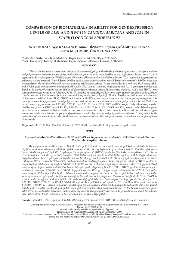 (PDF) Comparison of Biomaterials in Ability for Gene Expression Levels ...