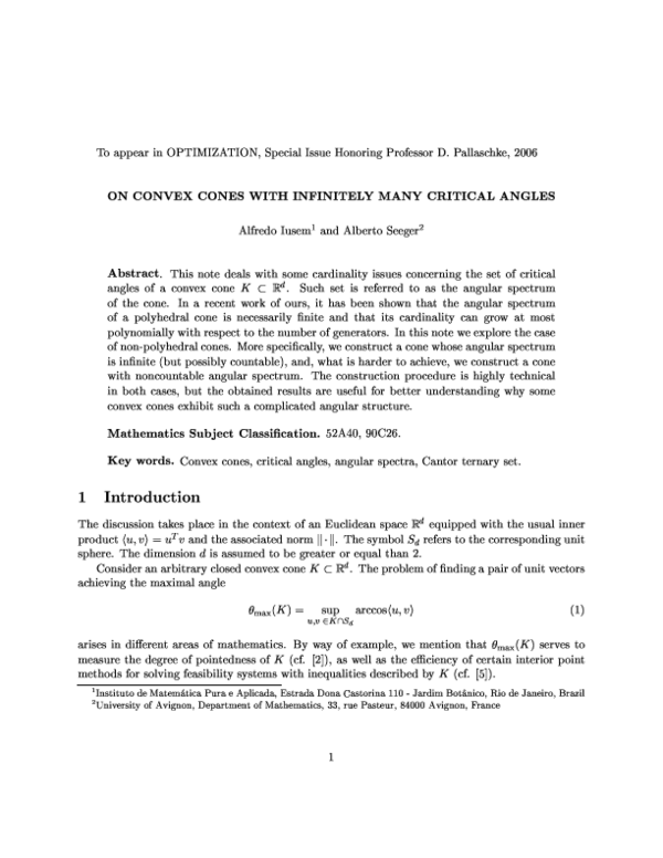 (PDF) On convex cones with infinitely many critical angles