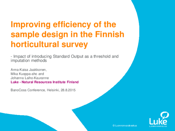 (PDF) Improving efficiency of the sample design in the Finnish ...
