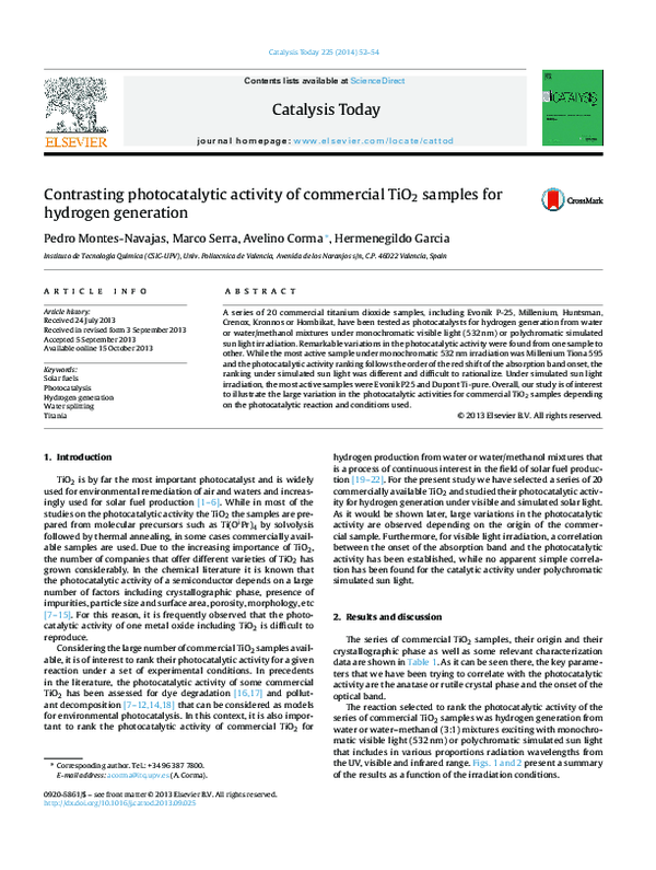 (PDF) Contrasting photocatalytic activity of commercial TiO2 samples ...