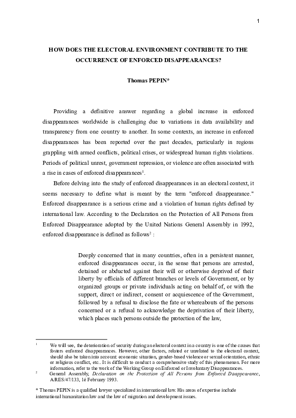 (PDF) HOW DOES THE ELECTORAL ENVIRONMENT CONTRIBUTE TO THE OCCURRENCE ...