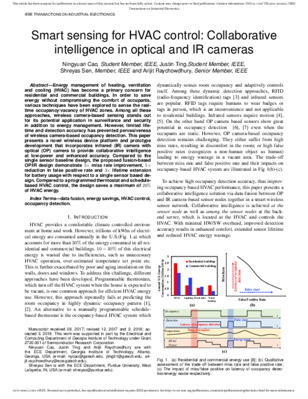 (PDF) Smart Sensing for HVAC Control: Collaborative Intelligence in ...