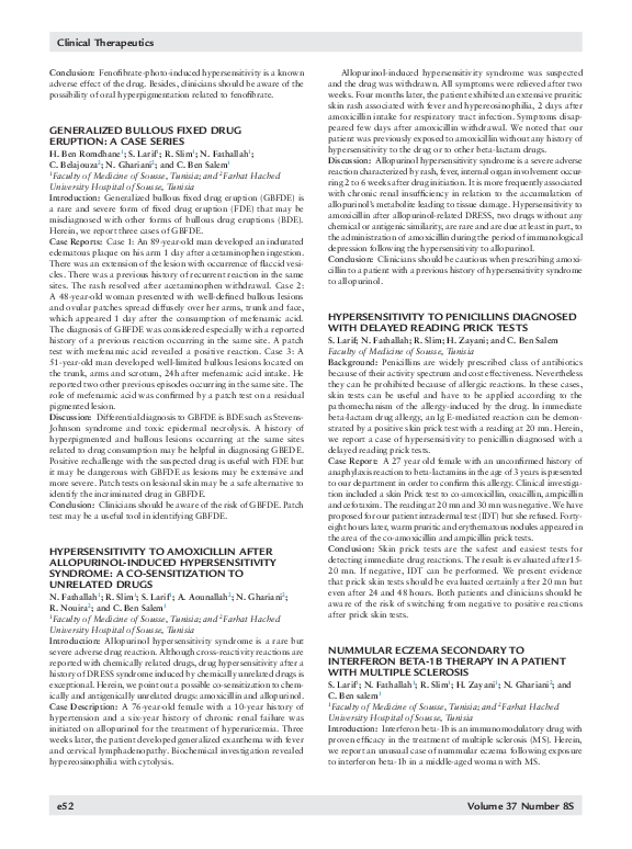 (PDF) Generalized bullous fixed Drug eruption: a case series