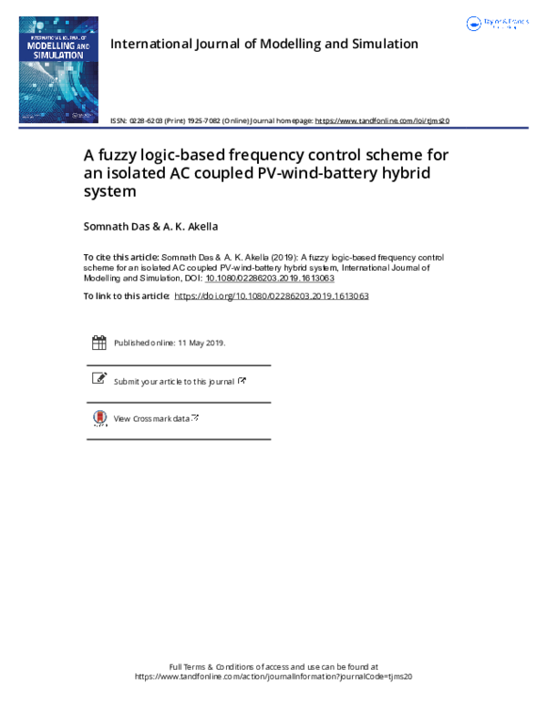 (PDF) A fuzzy logic-based frequency control scheme for an isolated AC coupled PV-wind-battery ...
