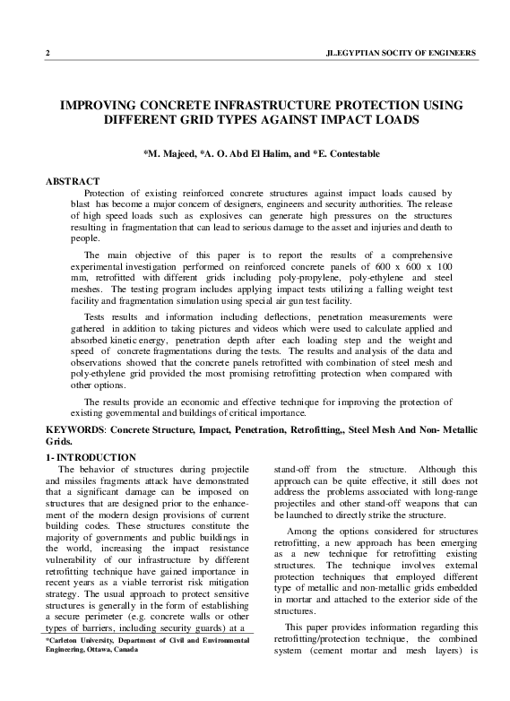 (PDF) Improving Concrete Infrastructure Protection Using Different Grid ...