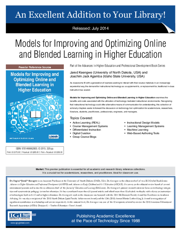 (PDF) Models for Improving and Optimizing Online and Blended Learning ...