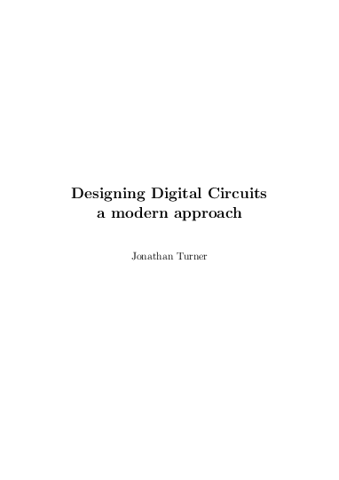 (PDF) Designing Digital Circuits a modern approach