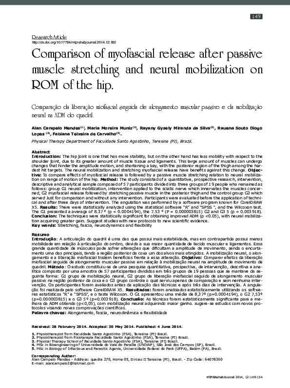 (PDF) Comparison of myofascial release af ter passive muscle stretching ...