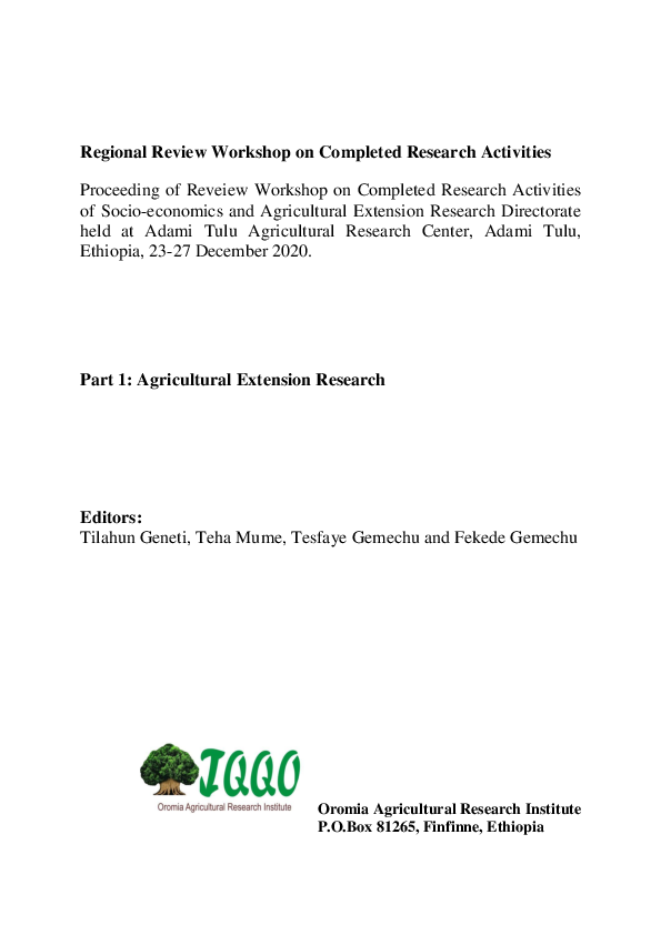 (PDF) Regional Review Workshop on Completed Research Activities Proceeding of Reveiew Workshop ...
