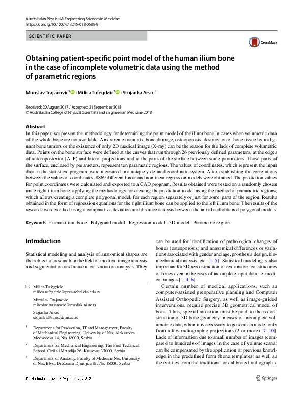 (PDF) Obtaining patient-specific point model of the human ilium bone in ...