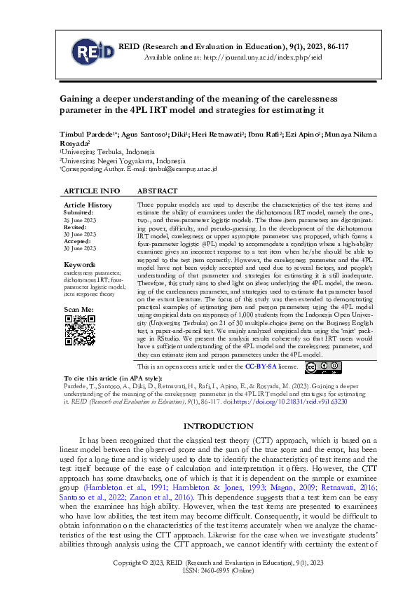 (PDF) Gaining a deeper understanding of the meaning of the carelessness ...