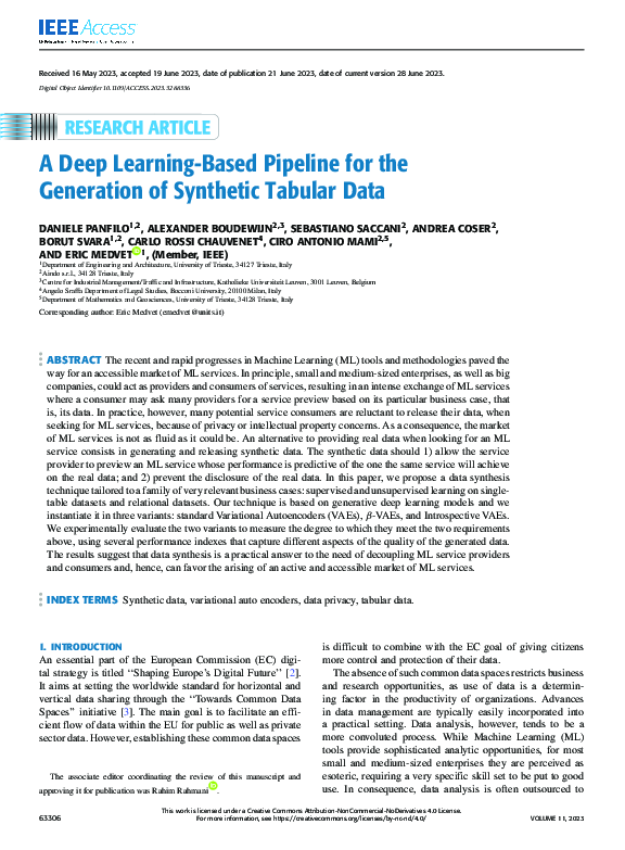 (PDF) A Deep Learning-Based Pipeline for the Generation of Synthetic ...