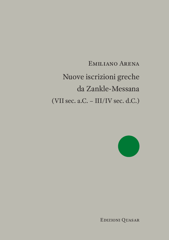 (PDF) Nuove iscrizioni greche da Zankle-Messana. VII sec. a.C.-III/IV ...