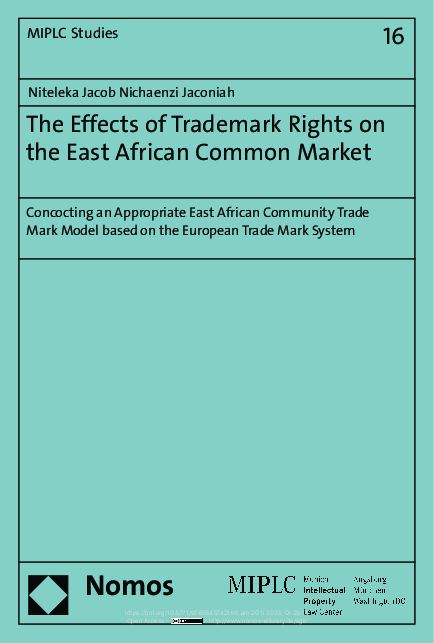 (PDF) The Effects of Trademark Rights on the East African Common Market